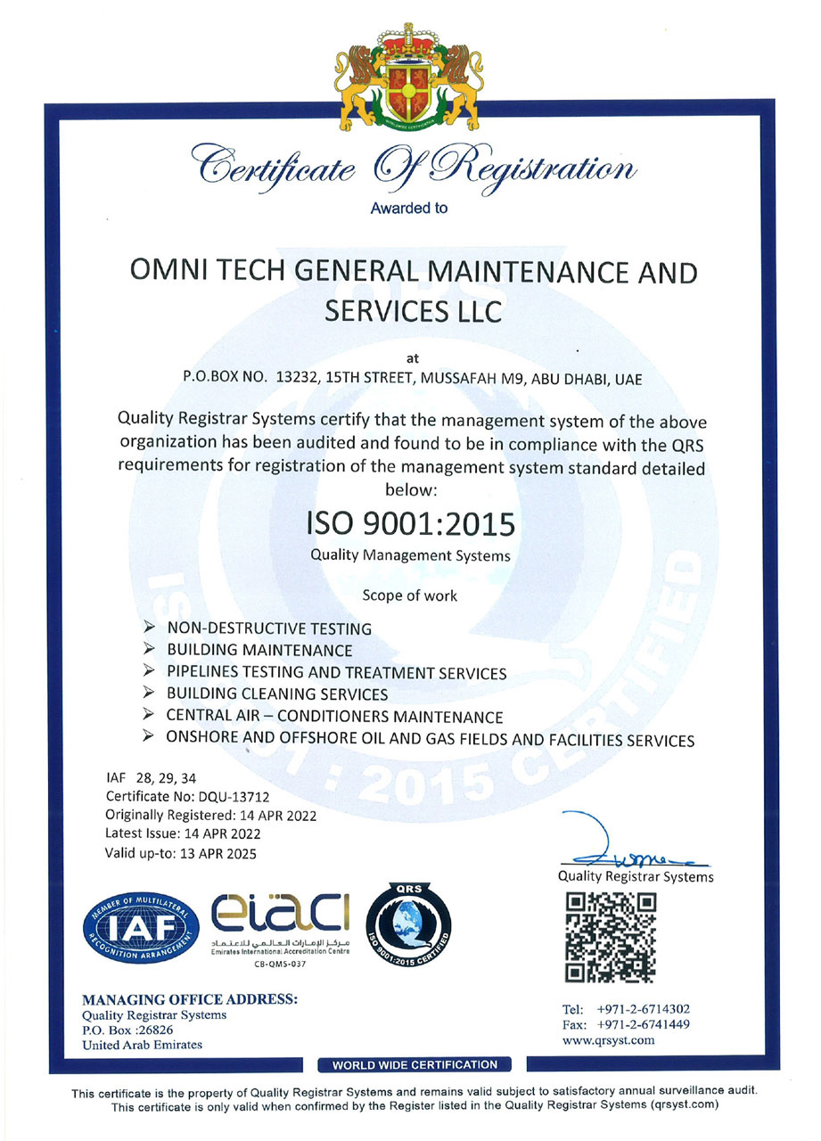 Accreditations – Omnitech