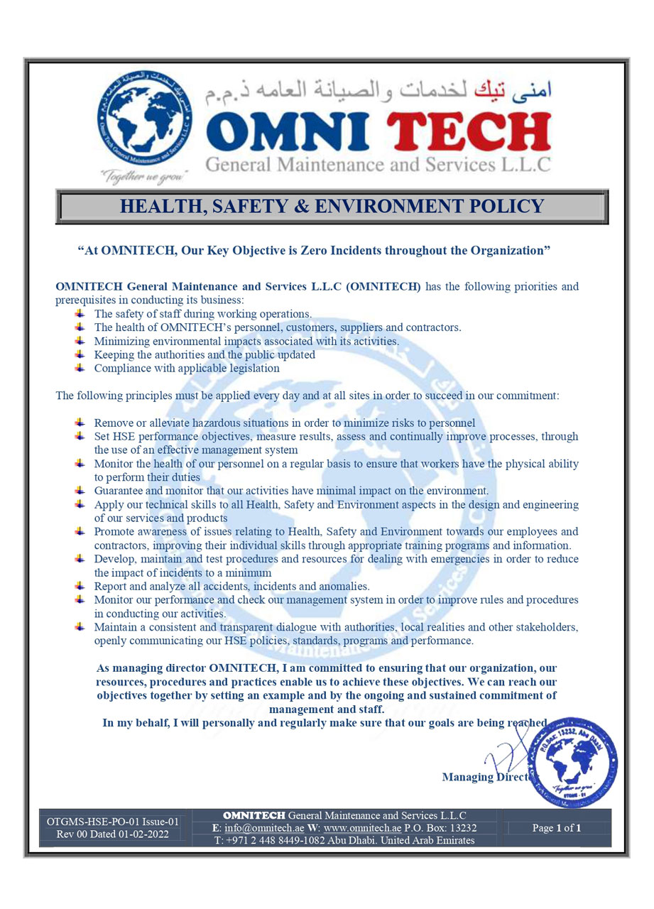 Accreditations – Omnitech